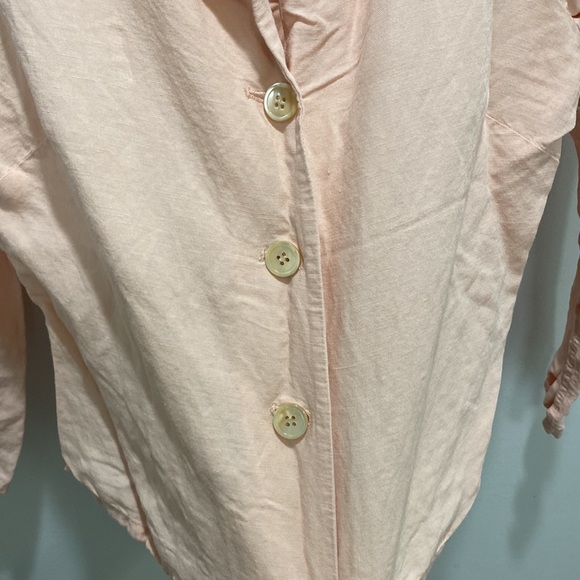 J. Jill | Tops | J Jill Peach Button Down Size 6 | Poshmark